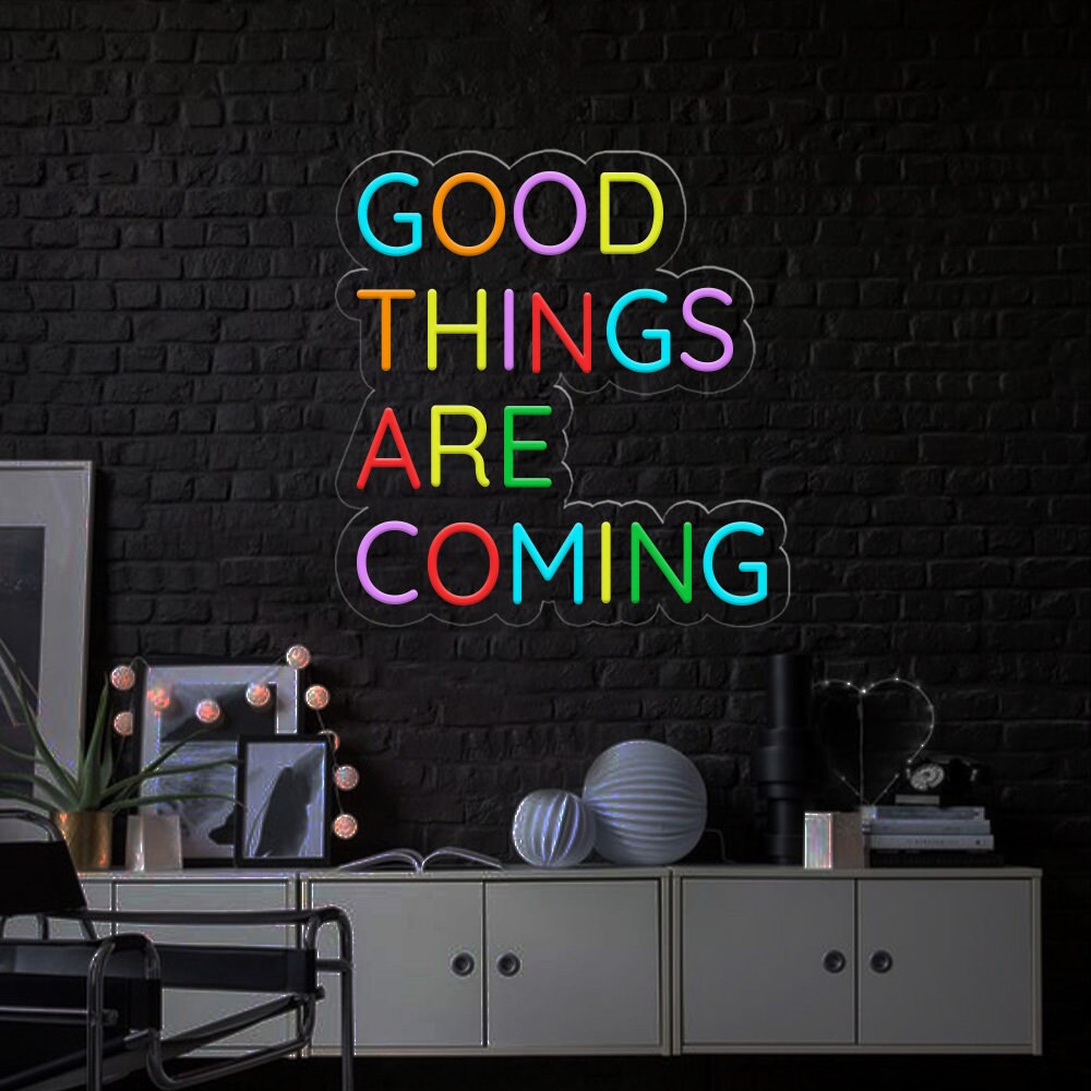Good Things Are Coming Neon Sign, Bedroom Neon Sign,summer Vibes Neon ...
