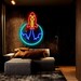 Spaceship Launch Neon Sign,astronaut/galaxy/space/sky Neon Sign ...