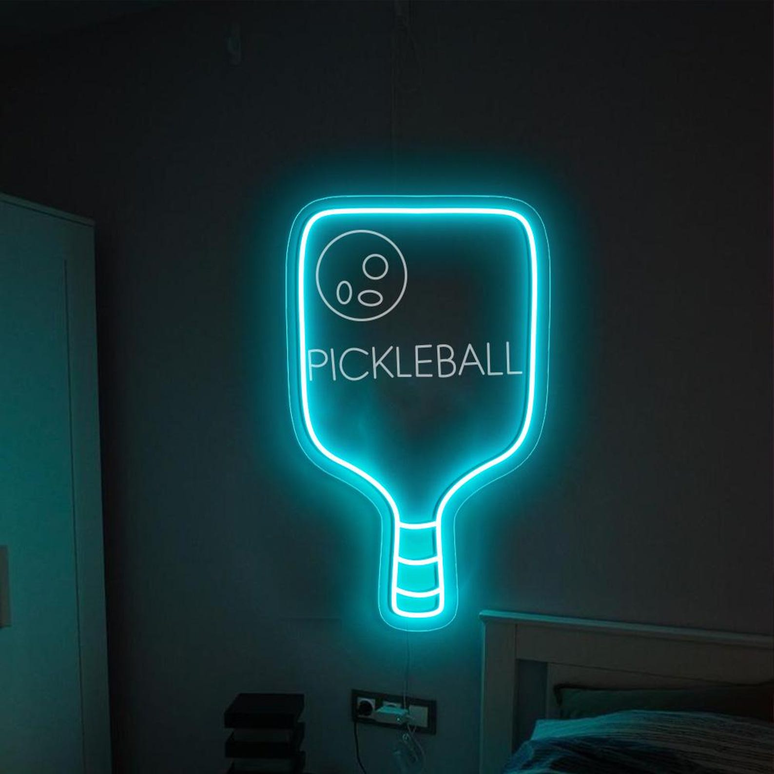 Pickle Ball Neon Sign, Pickleball Neon LED, Pickleball Paddles Neon ...