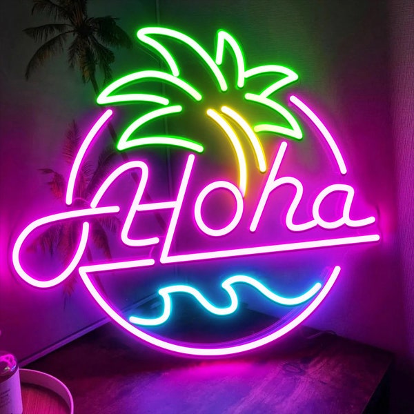Aloha Neon Sign - Etsy
