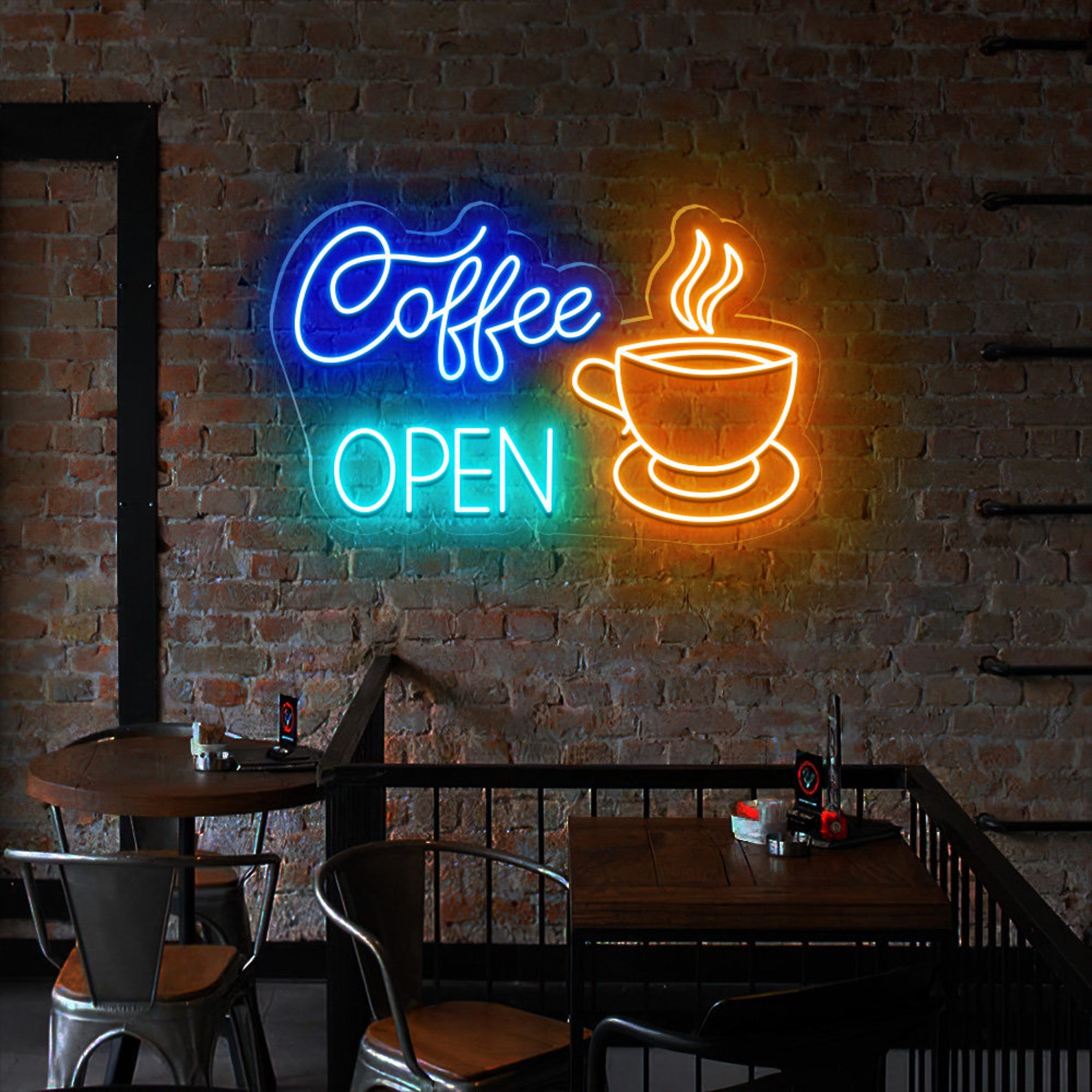 Open Coffee Neon Signs,kitchen Led,personalized Coffee Sign,club Cafe ...
