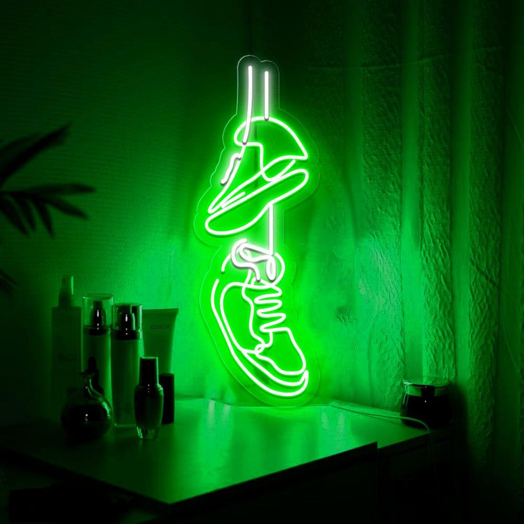 Sneaker Neon Sign, Shoes Neon Sign, Shoes Store LED Sign, Shoes Lover ...