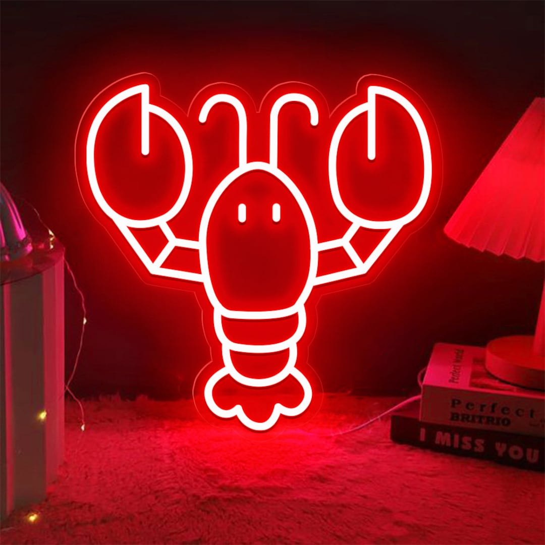 Lobster Neon Sign,seafood Market Led Sign,animal Neon Sign Custom ...