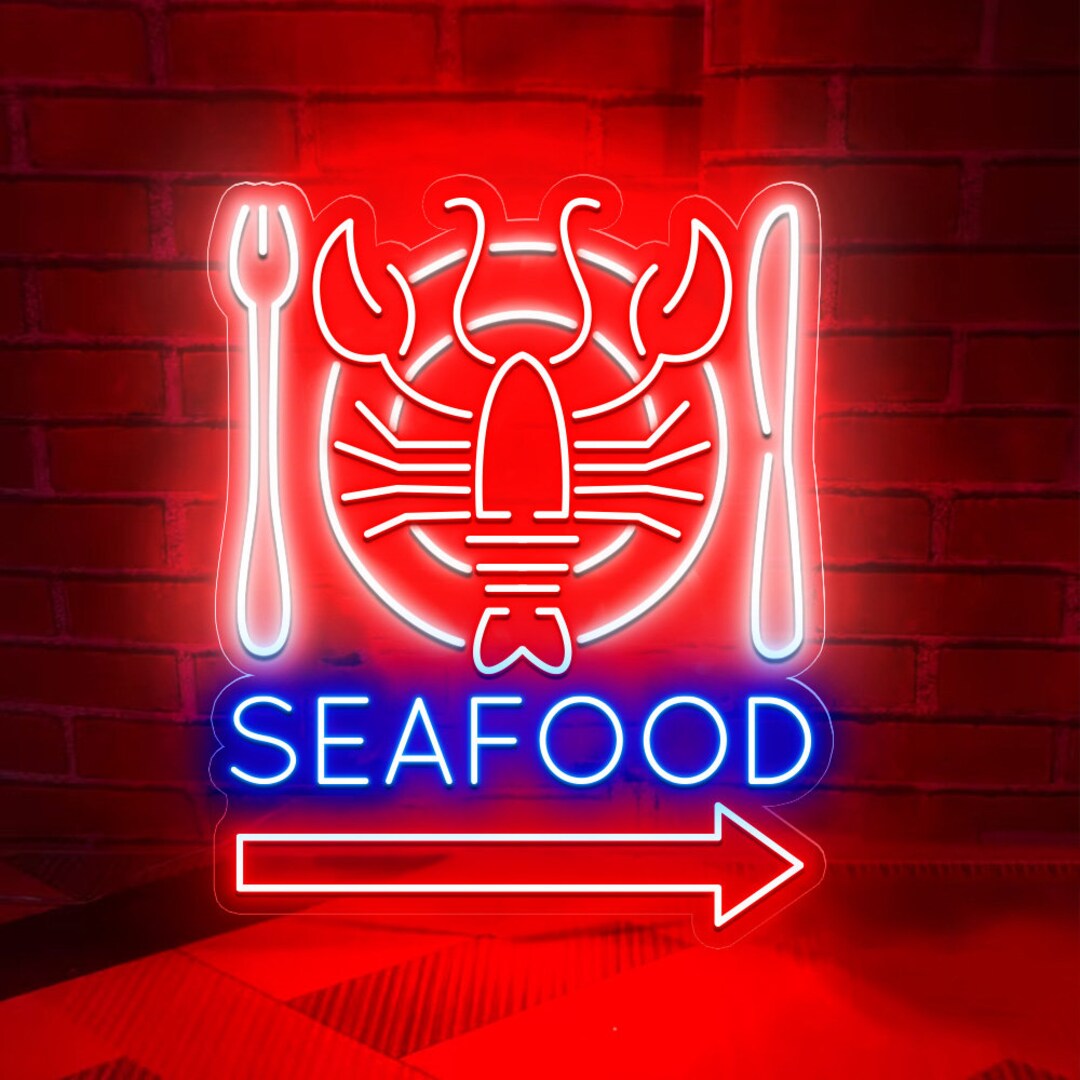 Lobster Neon Sign, Seafood Market Led Sign, Animal Neon Sign Custom,led ...