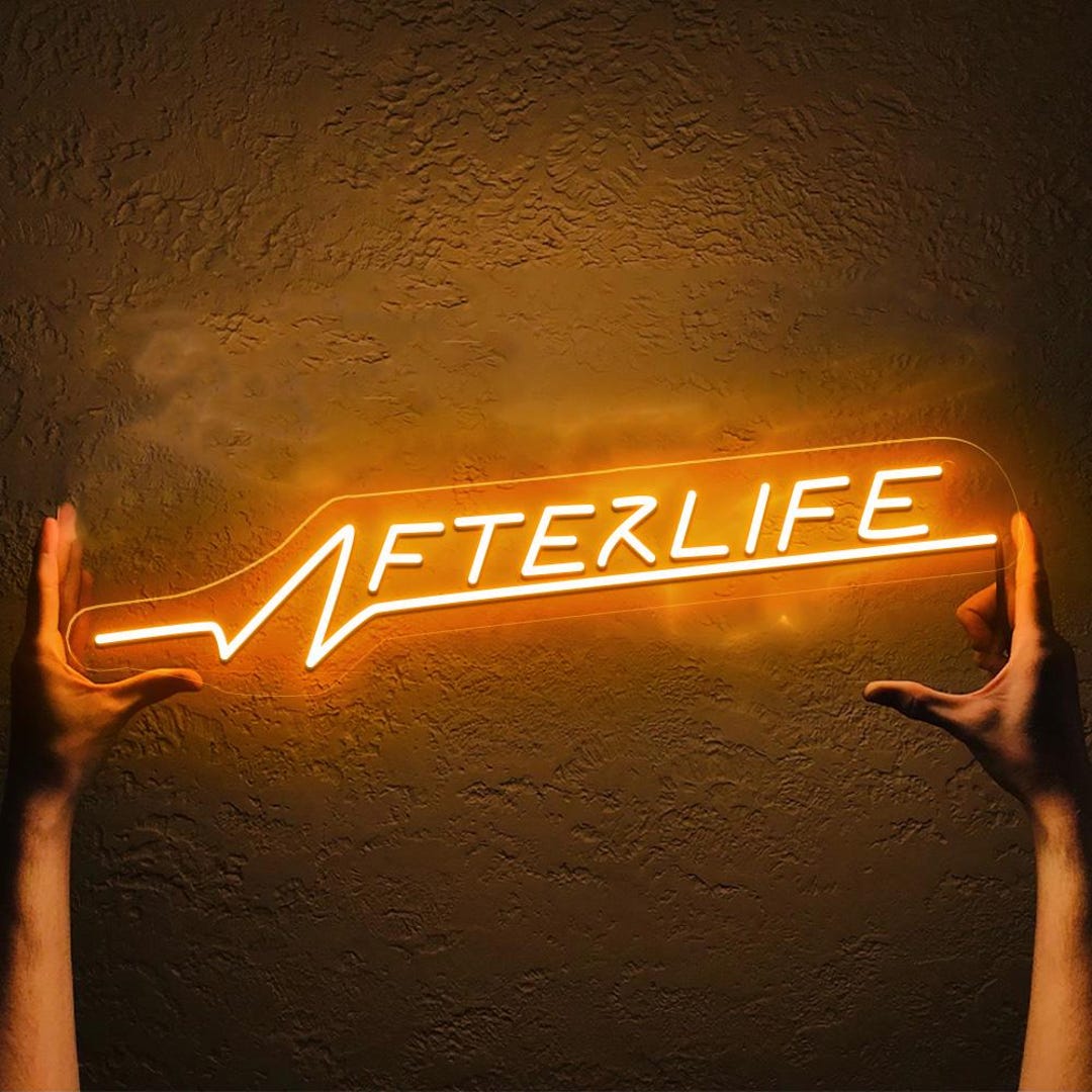 Afterlife Neon Sign, Death Neon Sign, Film Neon Sign, Movie Neon Sign ...