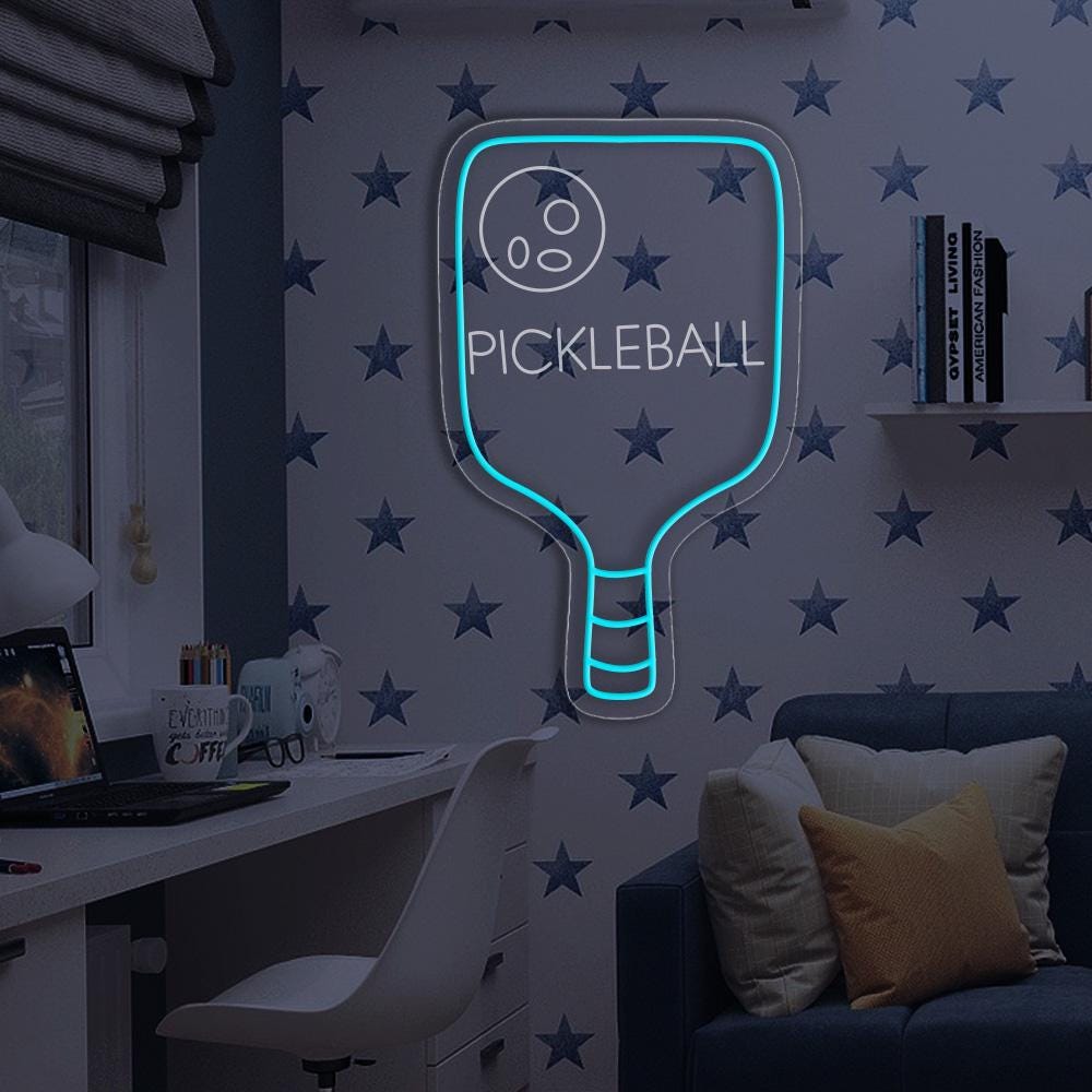 Pickle Ball Neon Sign, Pickleball Neon LED, Pickleball Paddles Neon ...