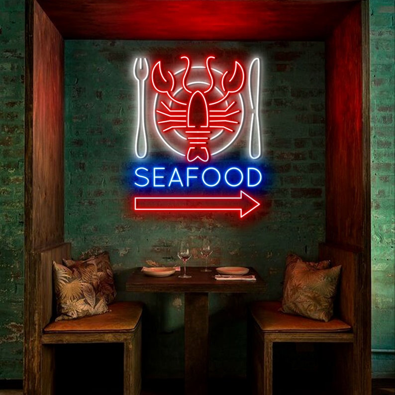 Lobster Neon Sign, Seafood Market Led Sign, Animal Neon Sign Custom,led ...