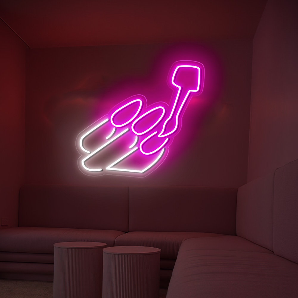 Finger Nails LED Neon Sign,nail Neon Lights Wall,nail Custom Business ...