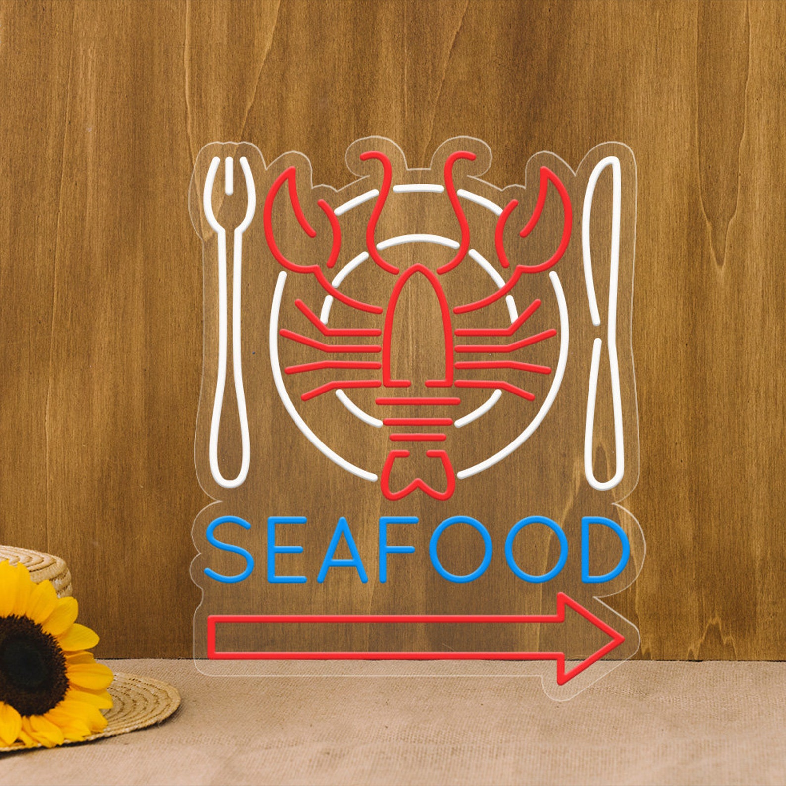 Lobster Neon Sign, Seafood Market Led Sign, Animal Neon Sign Custom,led ...