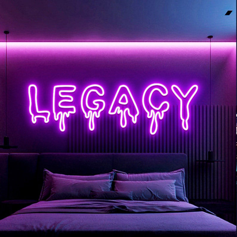 Dripping Legacy Neon Sign, Heritage Neon Sign,dropping Legacy Light Up ...