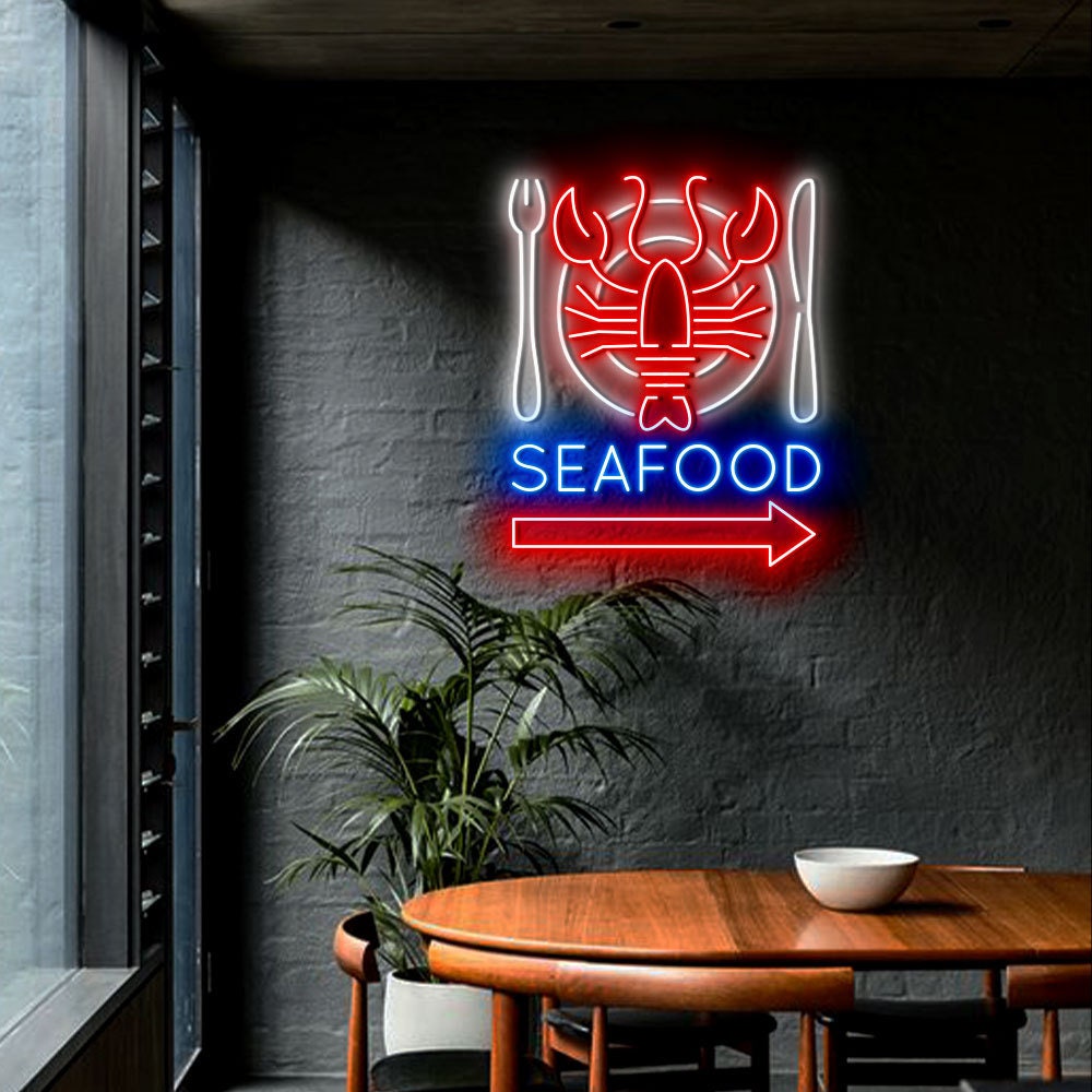 Lobster Neon Sign, Seafood Market Led Sign, Animal Neon Sign Custom,led ...