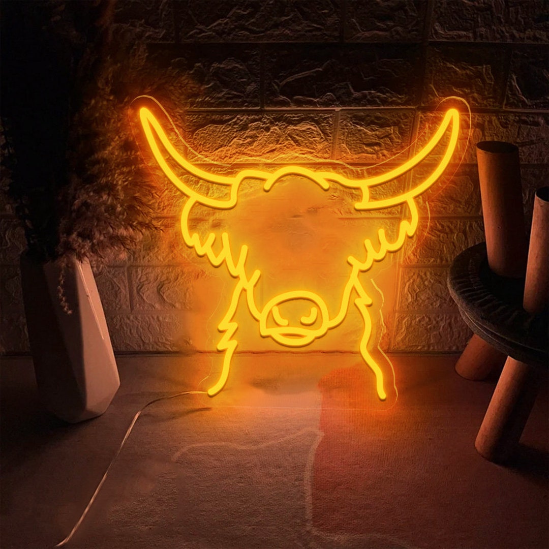 Deer Horn Neon Sign, Cowboy LED Sign,man Cave Neon Sign,hunter Neon ...