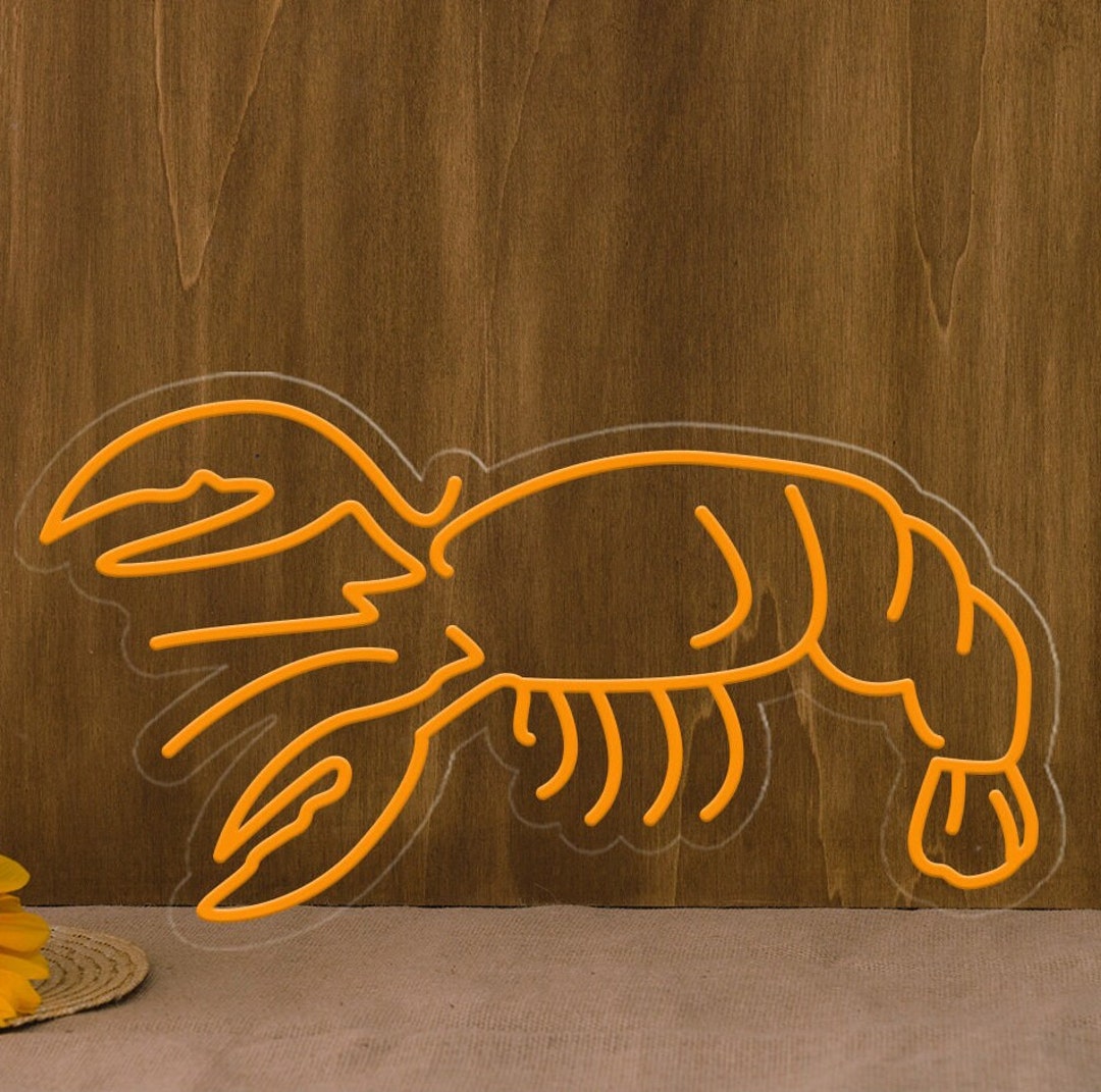 Lobster Neon Sign, Seafood Market Led Sign, Animal Neon Sign Custom,led ...