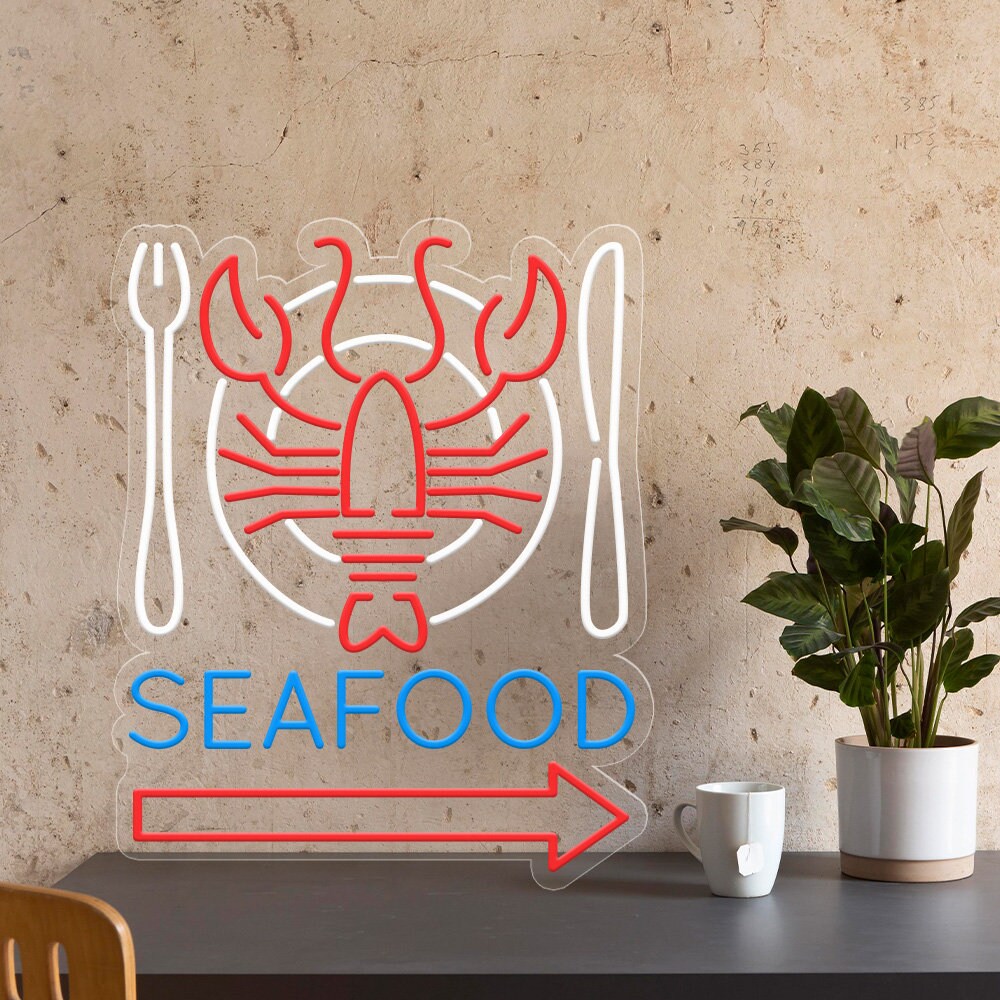 Lobster Neon Sign, Seafood Market Led Sign, Animal Neon Sign Custom,led ...