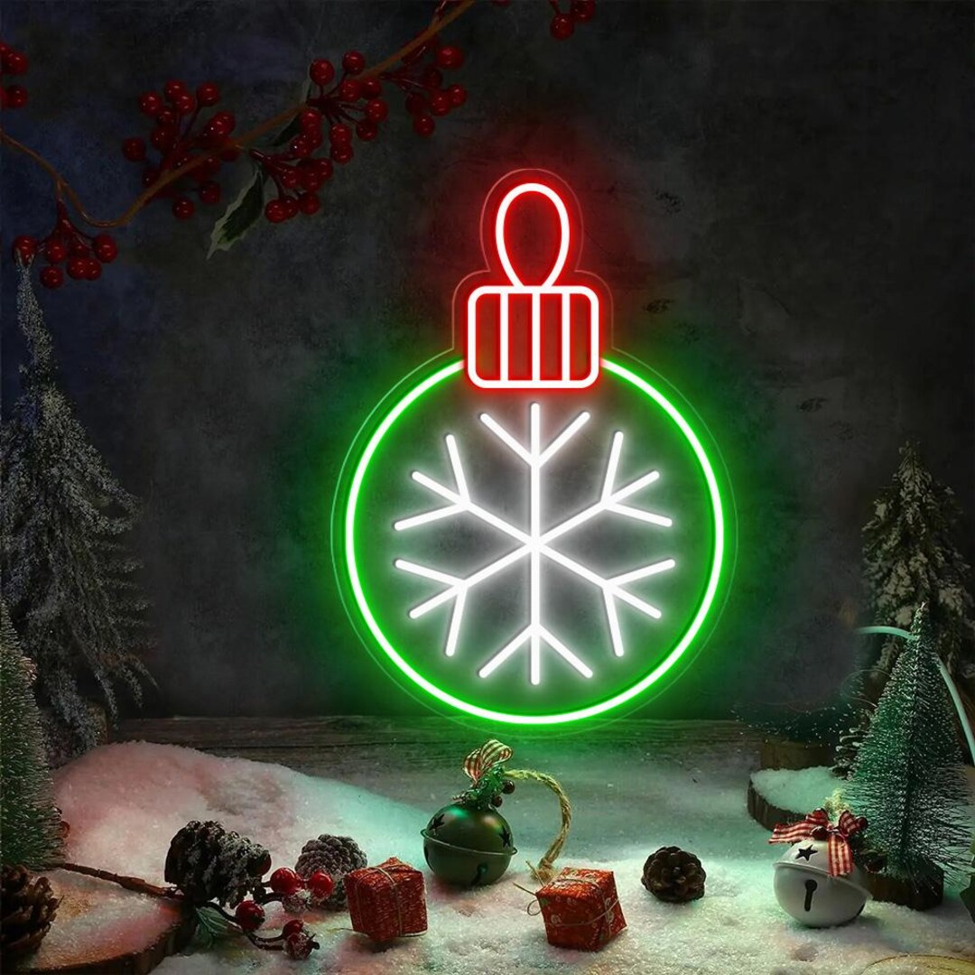 Ornament Neon Sign, Christmas Ornament Neon Sign,ornament Christmas ...