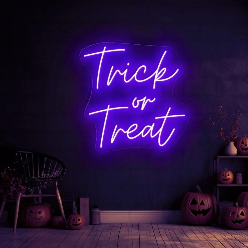 Halloween Lighted Sign - Etsy