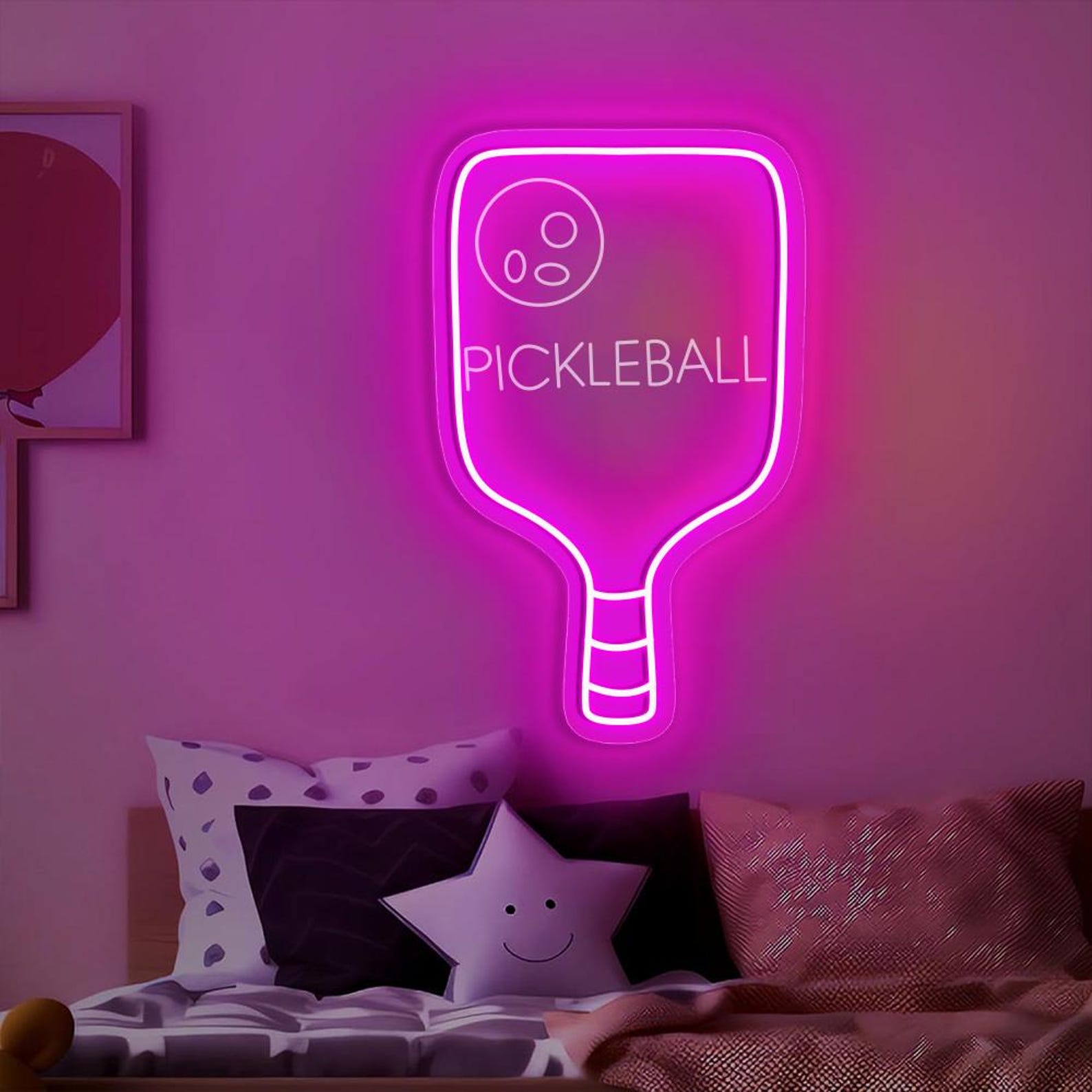 Pickle Ball Neon Sign, Pickleball Neon LED, Pickleball Paddles Neon ...