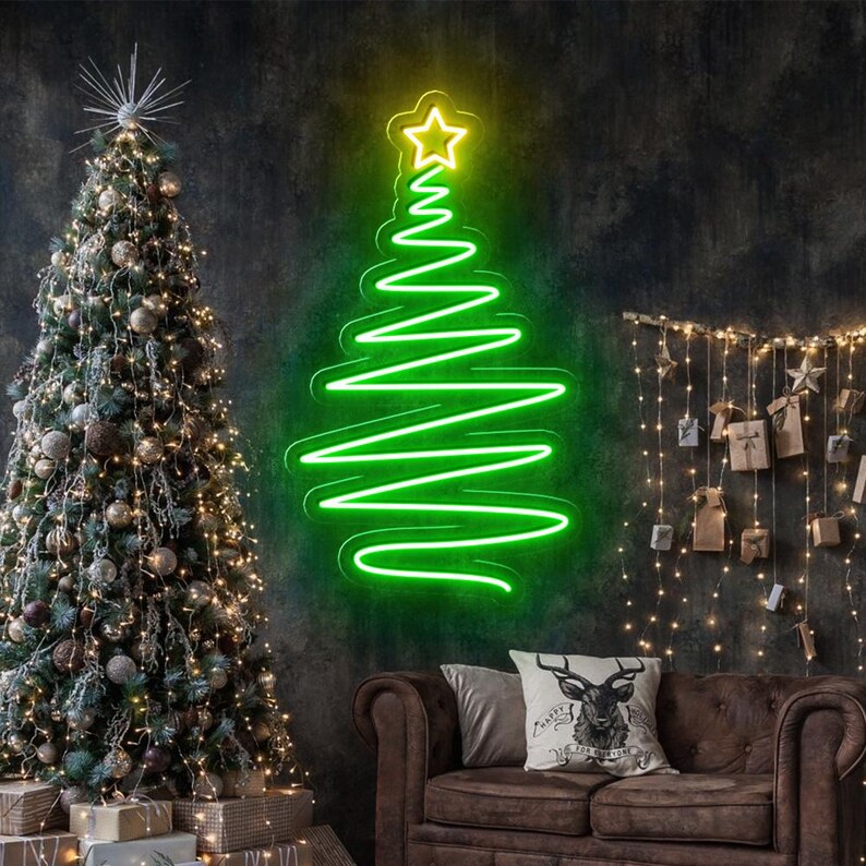 Pine Tree Neon Sign, Christmas Tree Neon Sign, Fake Christmas Tree LED ...