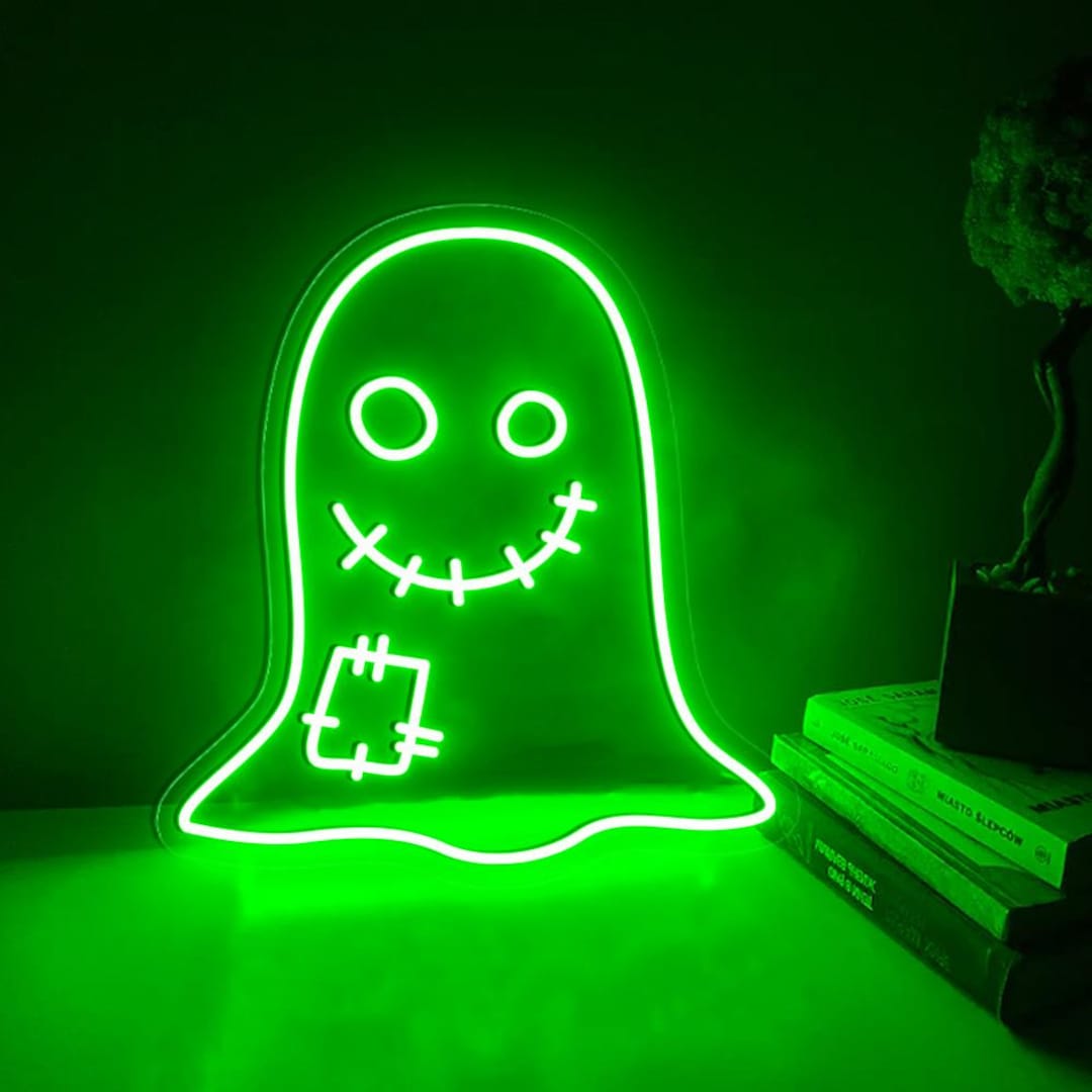 Ghost Neon Sign,beggar Ghost Neon Sign,scary Ghost Led Sign,pauper ...