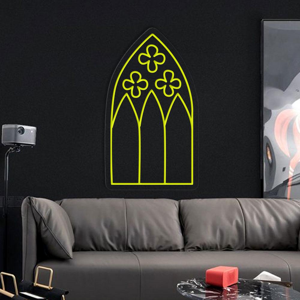 Praying Neon Sign,church Window Neon Sign,jesus Sign Neon Wall Decor ...