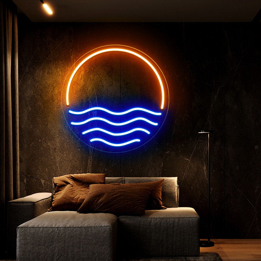 Vaporwave Neon Sign, Sunset Neon Sign, Muti Colored Vaporwave, Bedroom ...