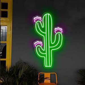 Cactus Neon Sign, Garden Neon Sign, Desert Plant Neon Sign,cactus Lover ...