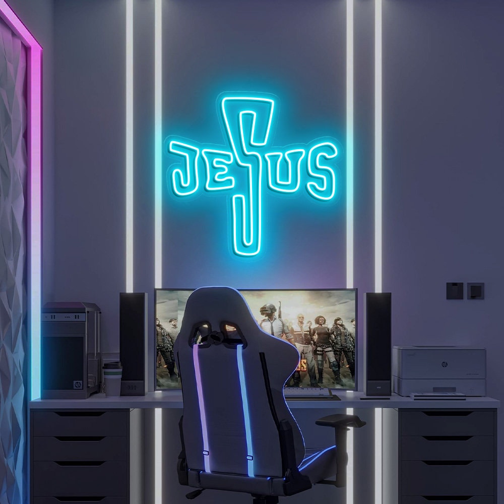 Cross Neon Sign, Jesus LED Cross Sign, Cross Neon Light,jesus Cross ...
