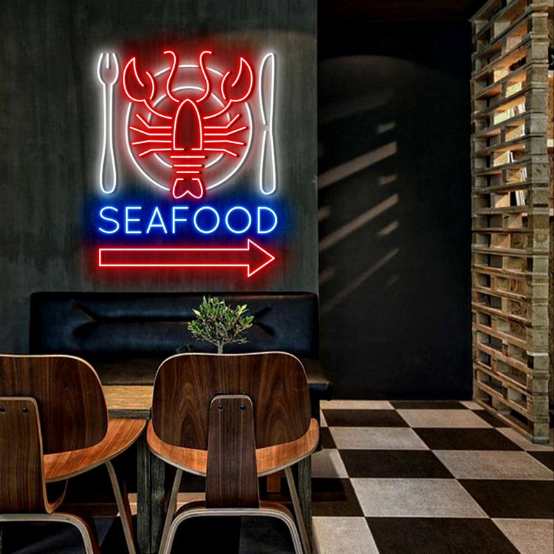 Lobster Neon Sign, Seafood Market Led Sign, Animal Neon Sign Custom,led ...