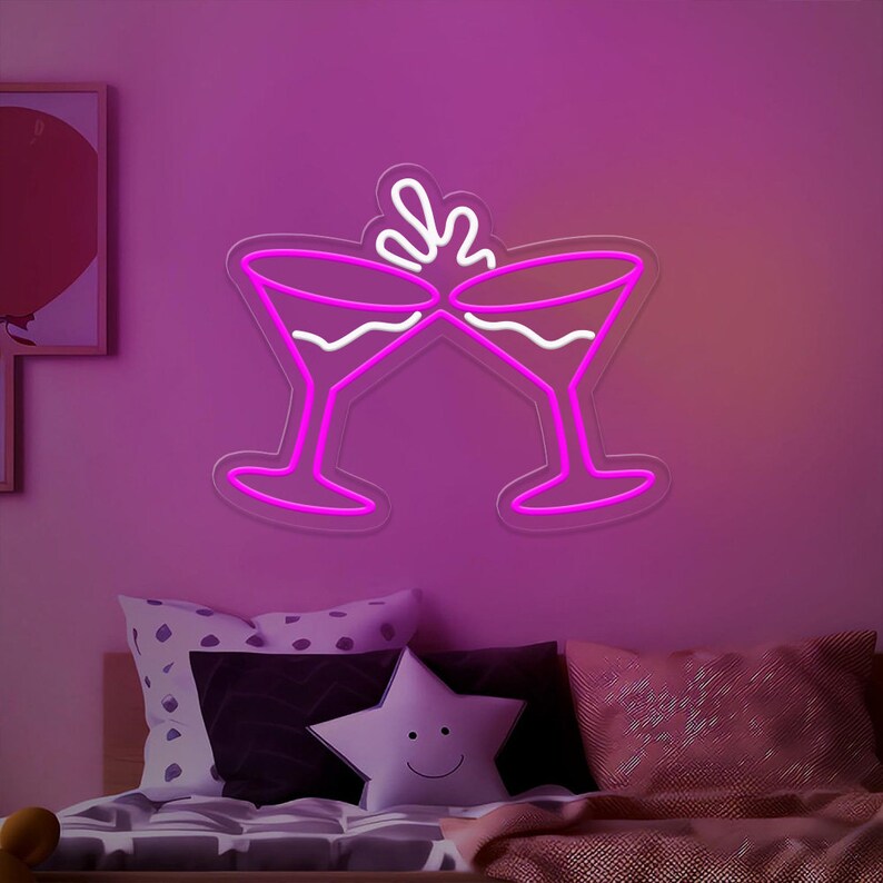 Martini LED Neon Sign, Martini Glass Neon Sign,pub Decoration,bar ...