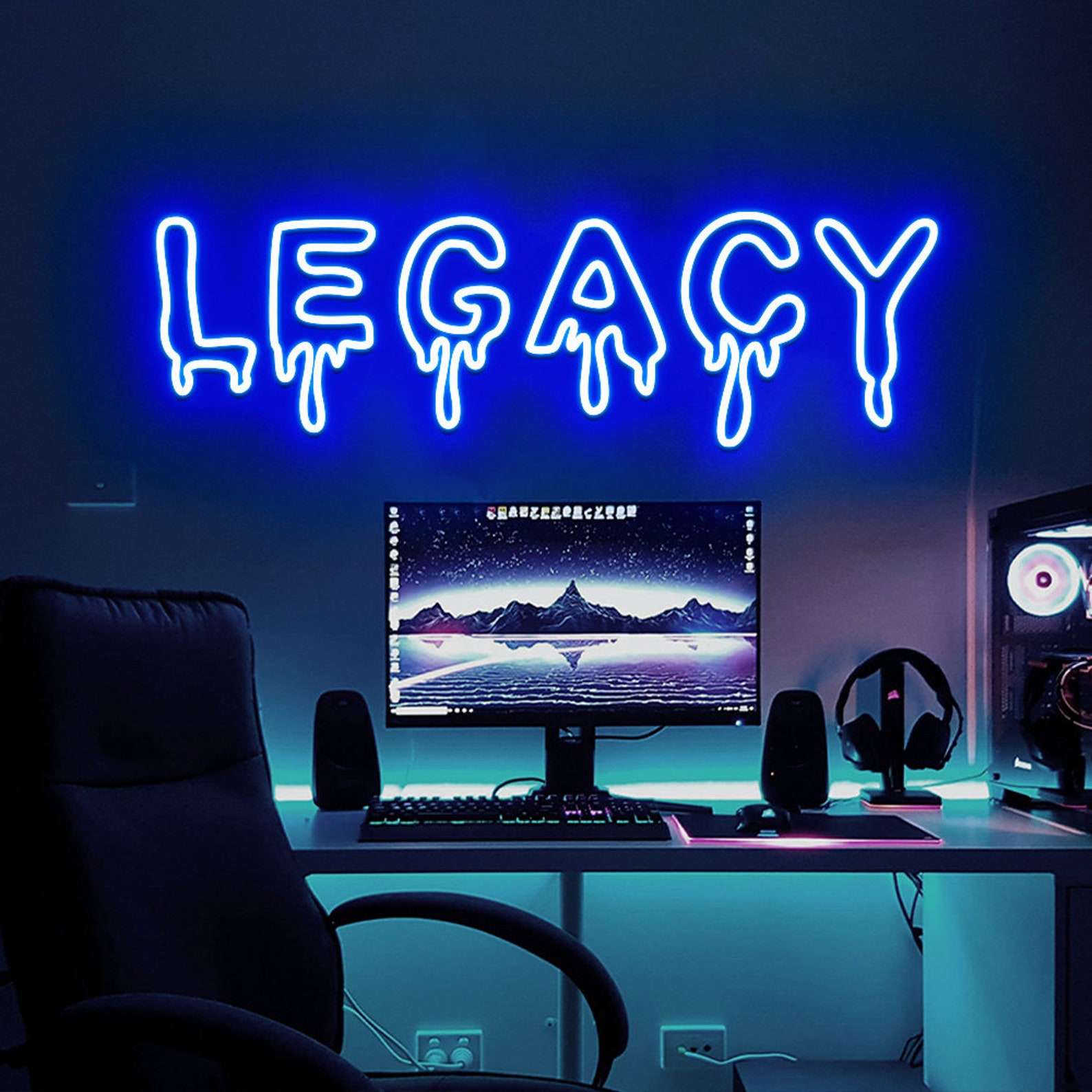 Dripping Legacy Neon Sign, Heritage Neon Sign,dropping Legacy Light Up ...