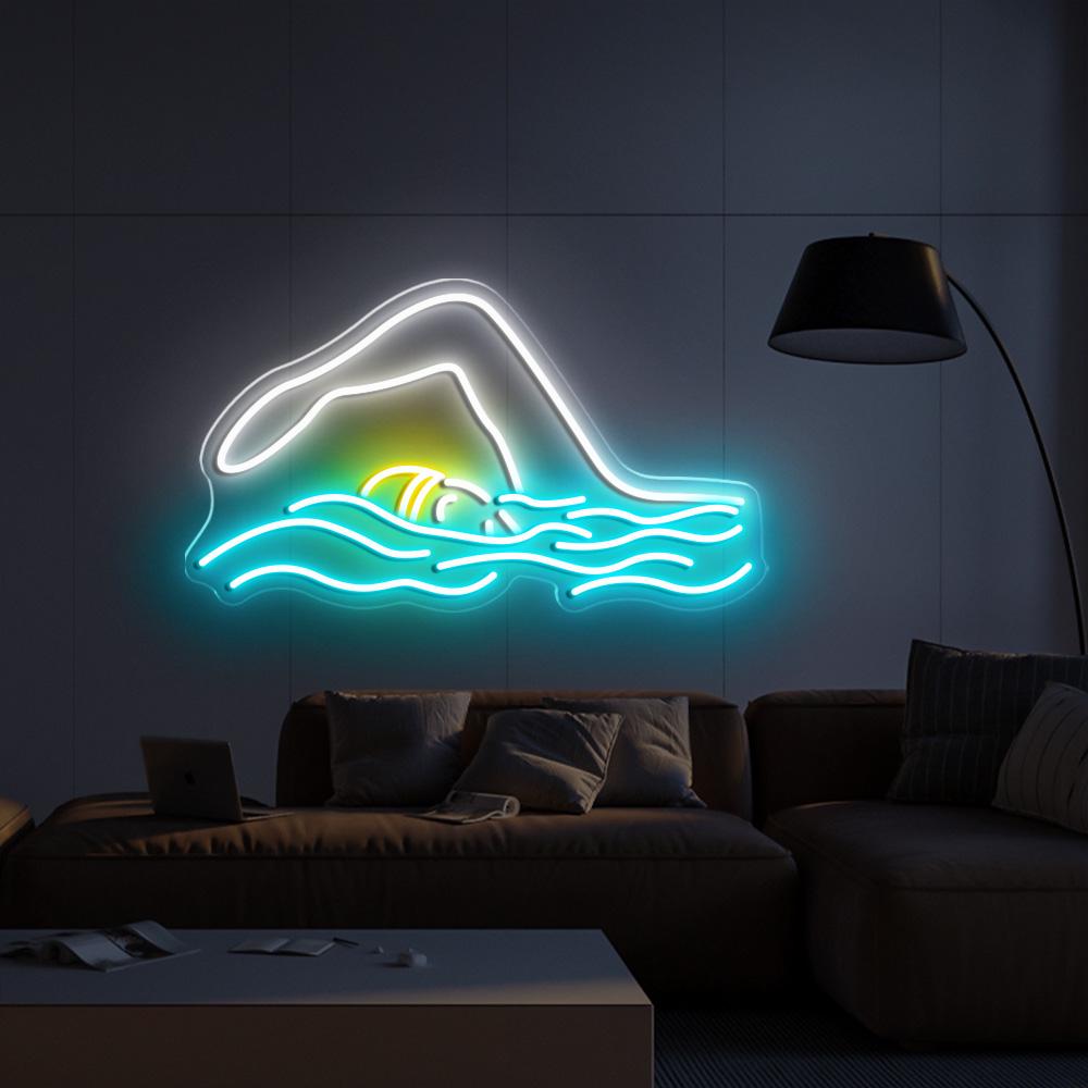 Swimming Neon Sign, Swimmer Neon Sign, Sport Neon Sign,athlete Neon ...