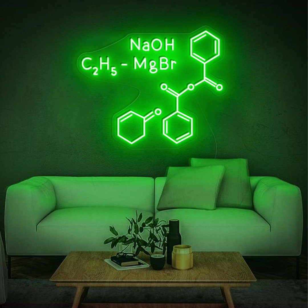 Periodic of Chemistry Neon Sign, Chemical Element Neon Sign, Halloween ...