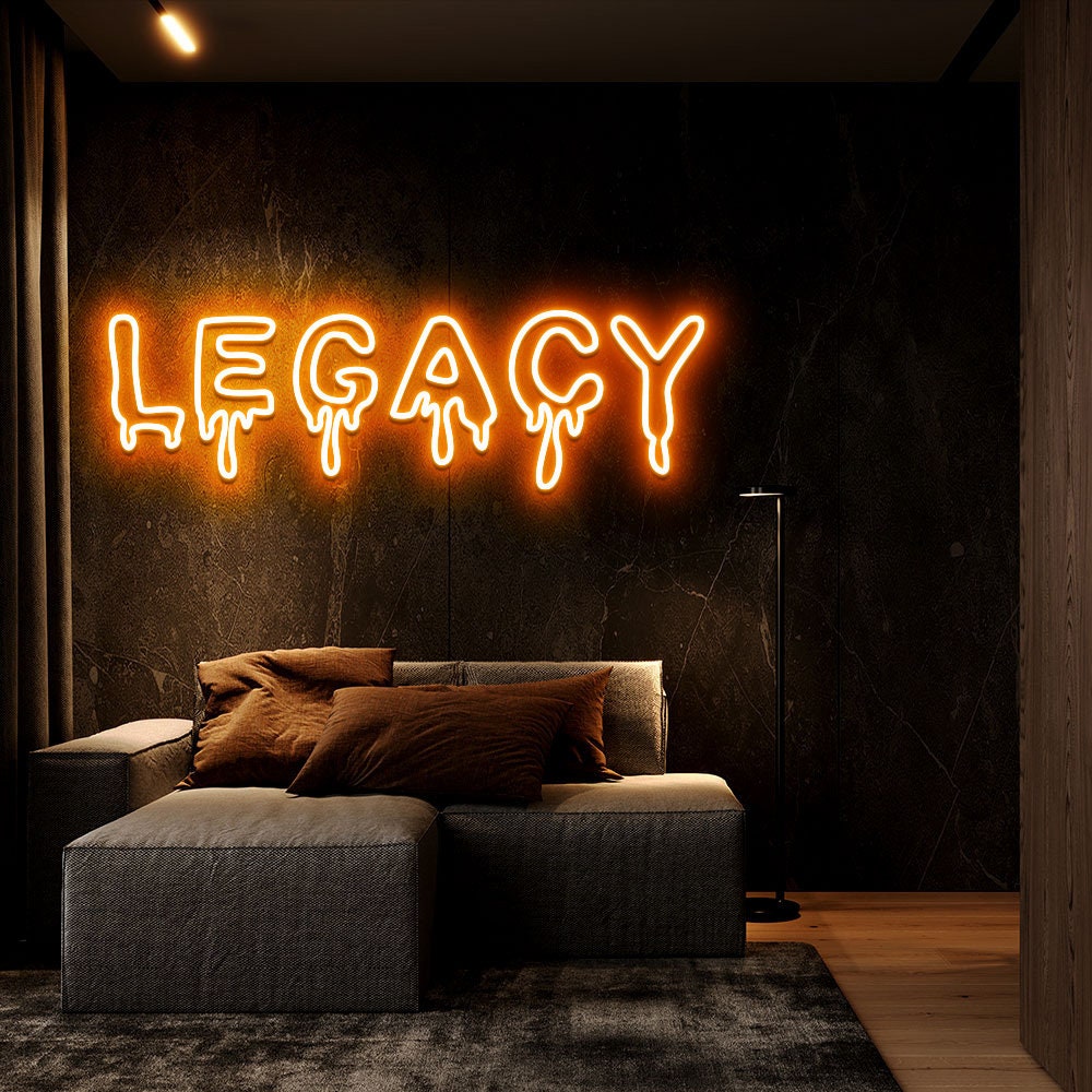Dripping Legacy Neon Sign, Heritage Neon Sign,dropping Legacy Light Up ...