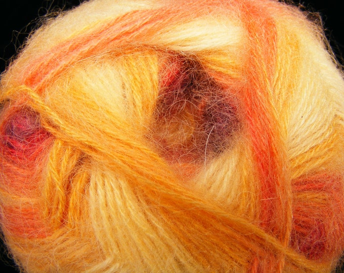 DESTASH Yarn Patons Lace Bonfire Acrylic Mohair Wool Knitting Supplies ...