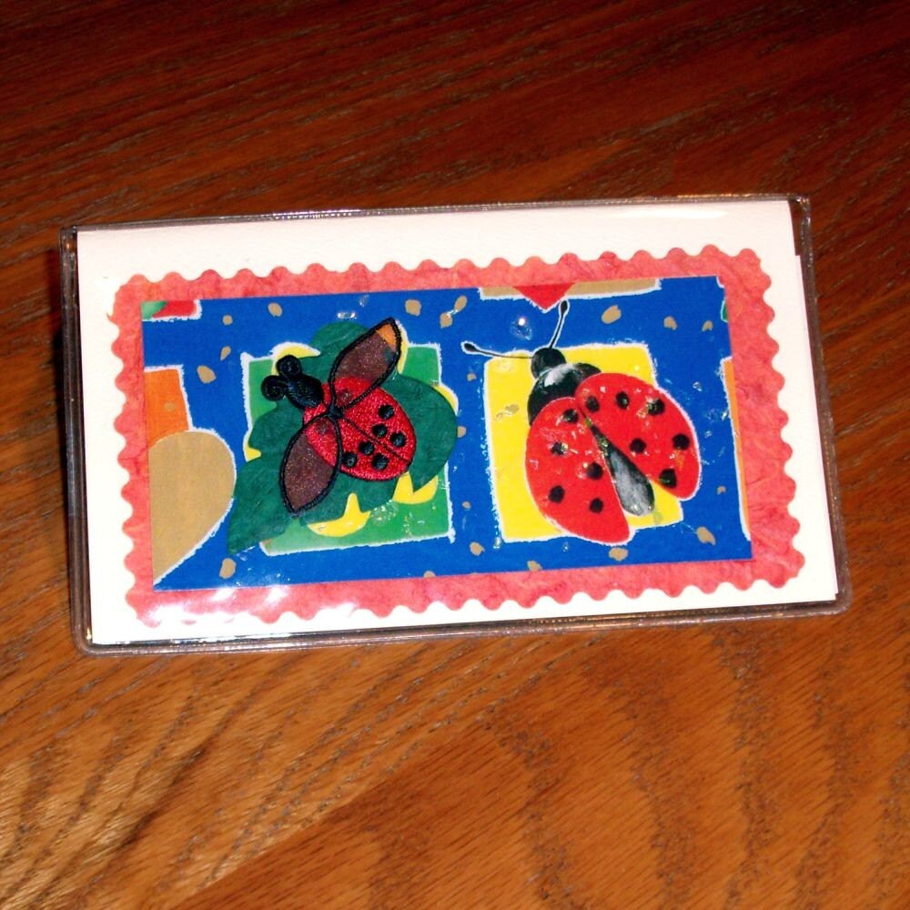 Ladybug Checkbook Cover - SALE - Etsy