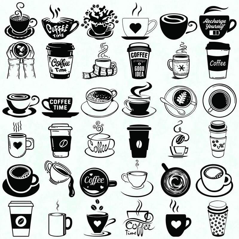 Coffee Cup Svg - Etsy