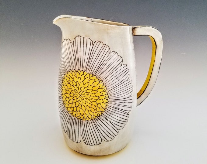 Large Ceramic Pitcher, Pottery Jug, Porcelain Pitcher - Etsy