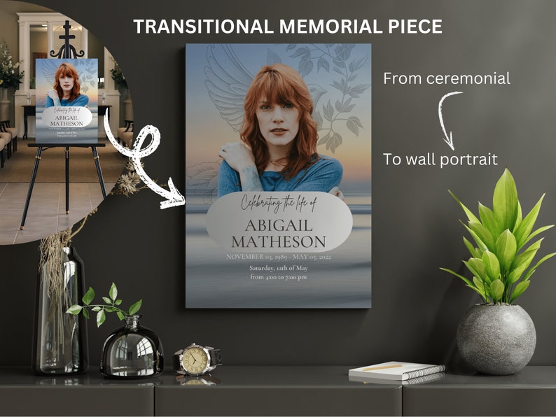 Celebration of Life Memorial Board Personalized Funeral Display Mom Dad ...