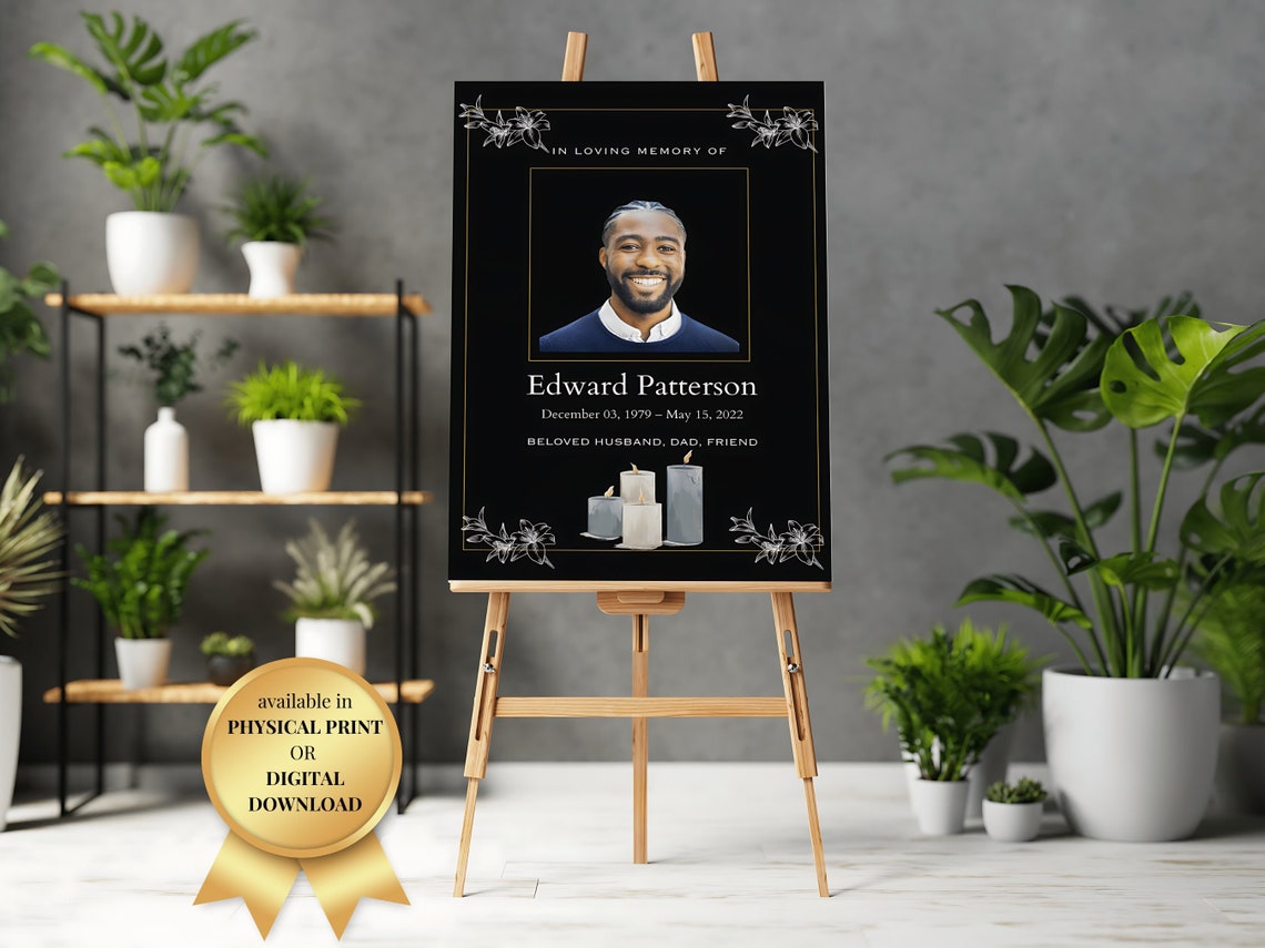 Celebration of Life Memorial Board| Personalized Funeral Display| Mom ...