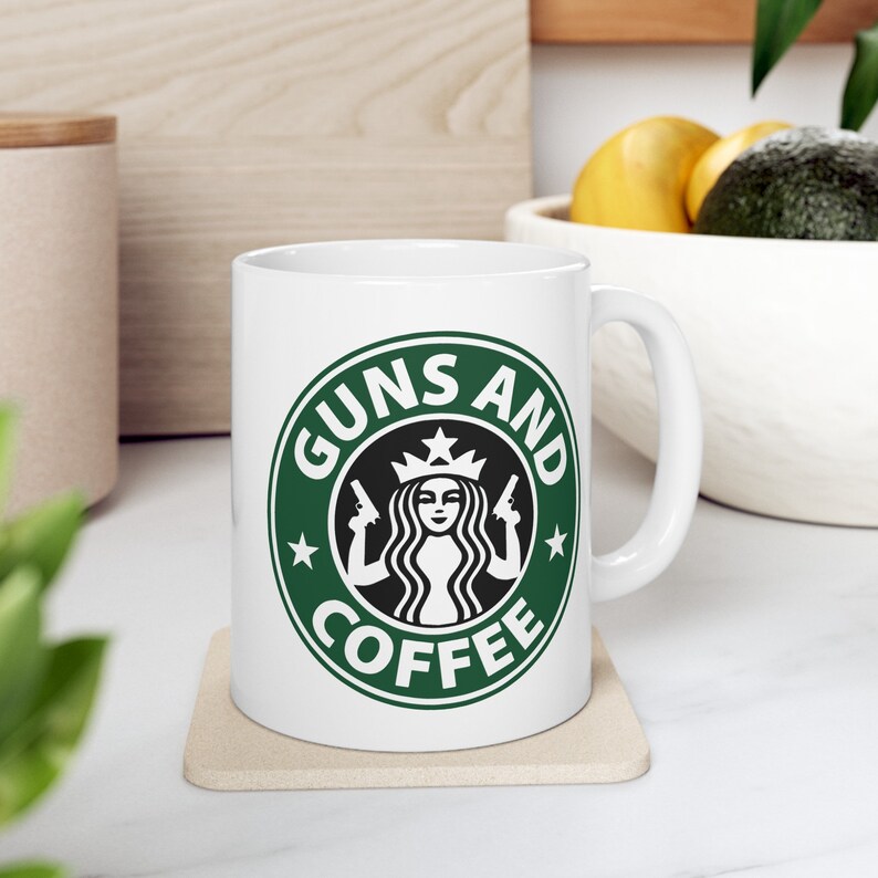 Guns and Coffee, Gun Lover Mug, Funny Mug, Fathers Day Gift, Gift for ...
