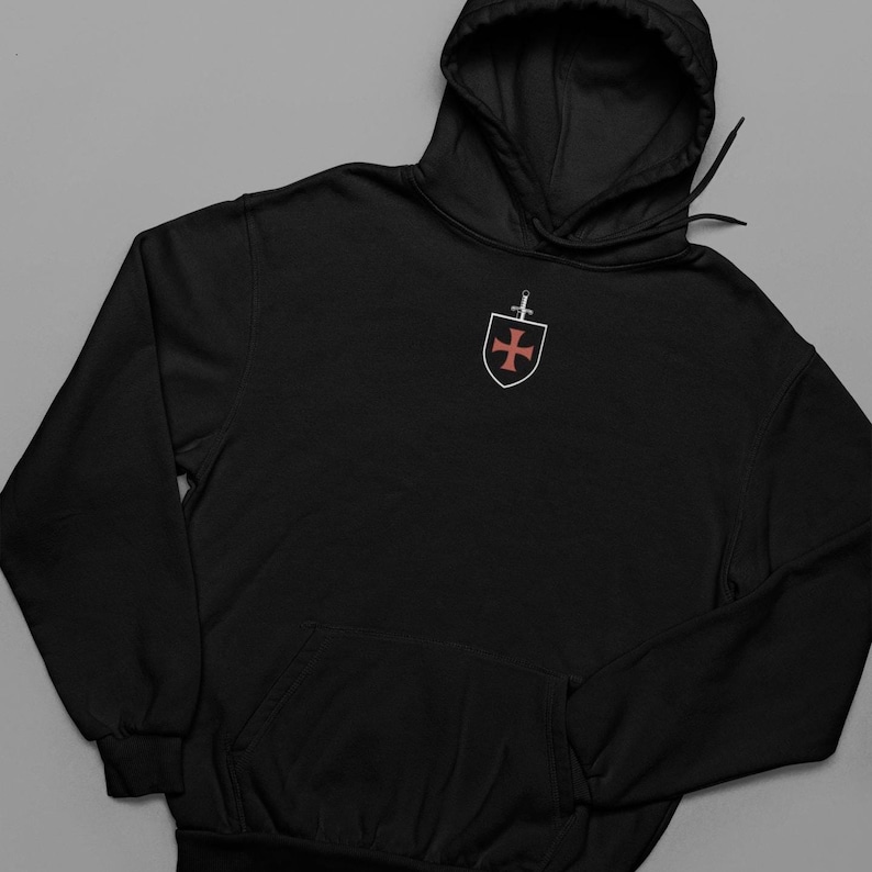 King Baldwin IV Jerusalem Hoodie, Middle Ages Crusader Sweatshirt ...