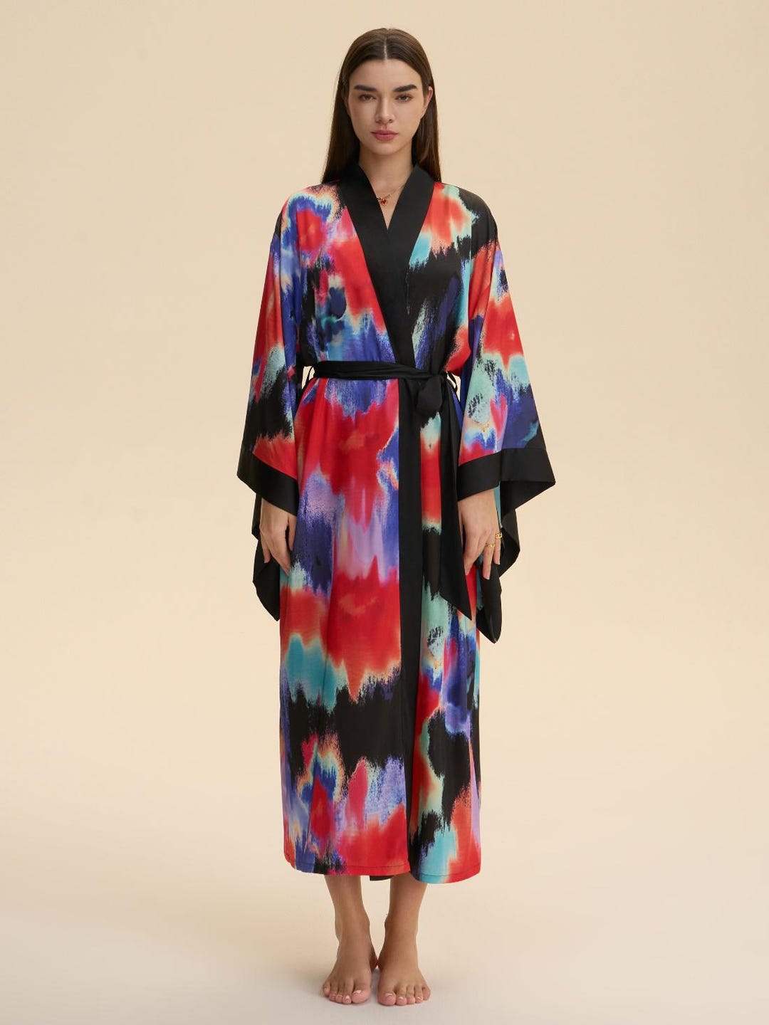 Aurora Flow Kimono Robe,wedding Robe, Holiday Christmas Gift, Luxury ...
