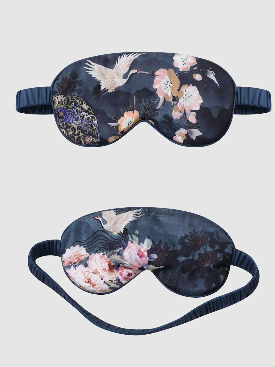 Blue Crane Satin Sleep Mask, Luxury Travel Eye Mask, Mother's Day Gift ...