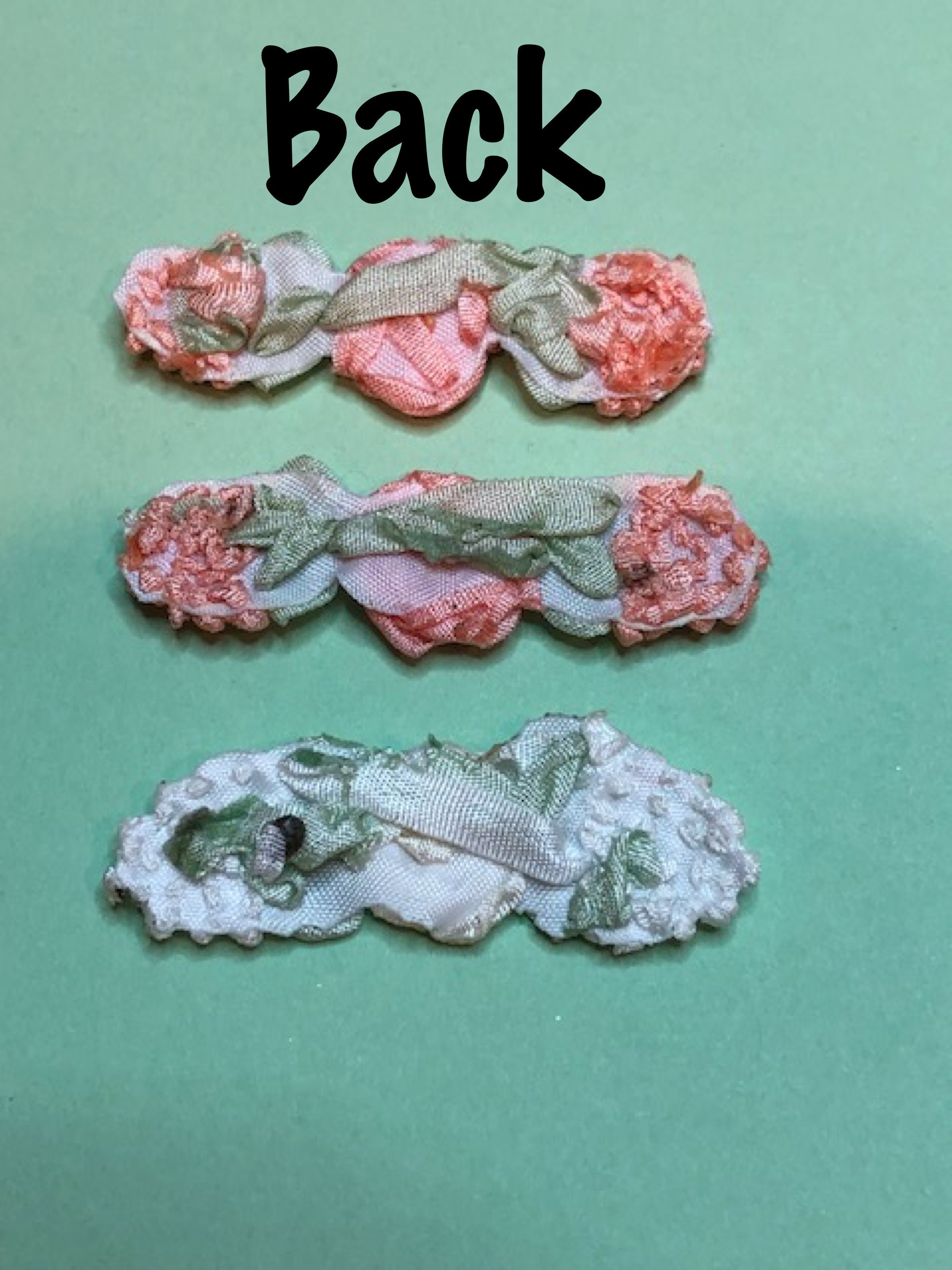 Handmade, Silk, Ribbon, Flowers, Applique, Vintage - Etsy