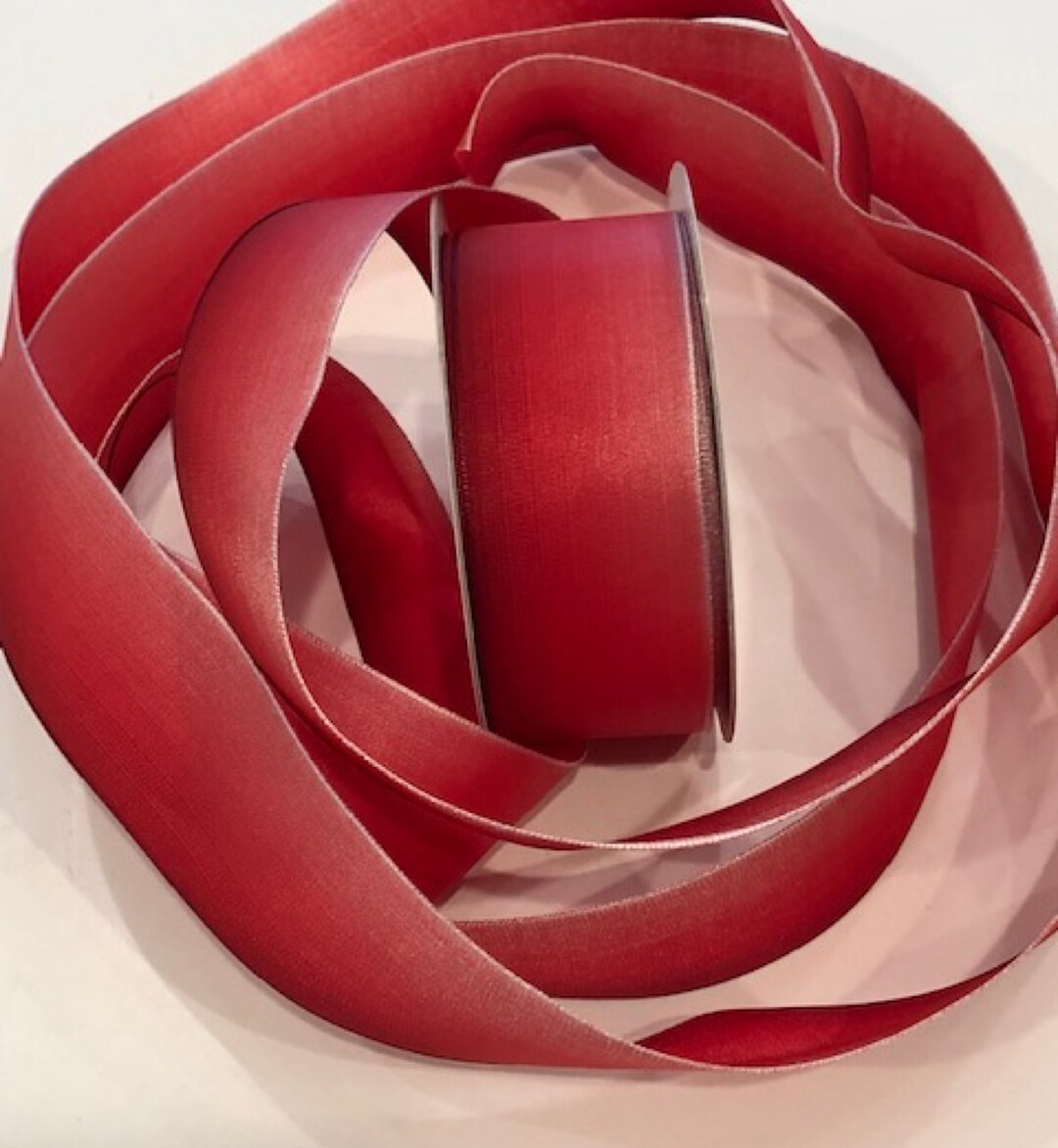 Red Ombre, Ribbon, Ombre, Wired Ribbon, 3 Yards, - Etsy