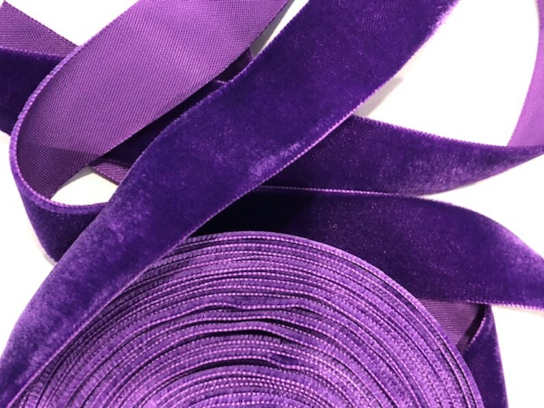 Vintage Velvet Velvet Ribbon - Etsy