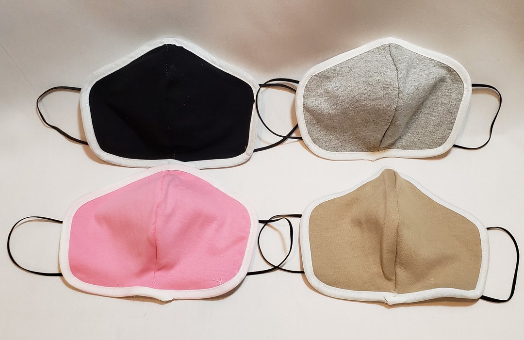 3 Ply Cotton Jersey Face Mask - Etsy