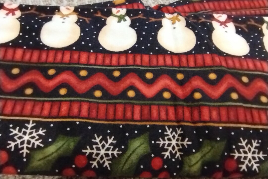 Flannel Quilt Kit - Winter Log Cabin & Snowmen - Etsy