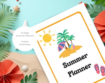 2024 Summer Break Planner Printable Page Inserts for Teens and Tweens ...