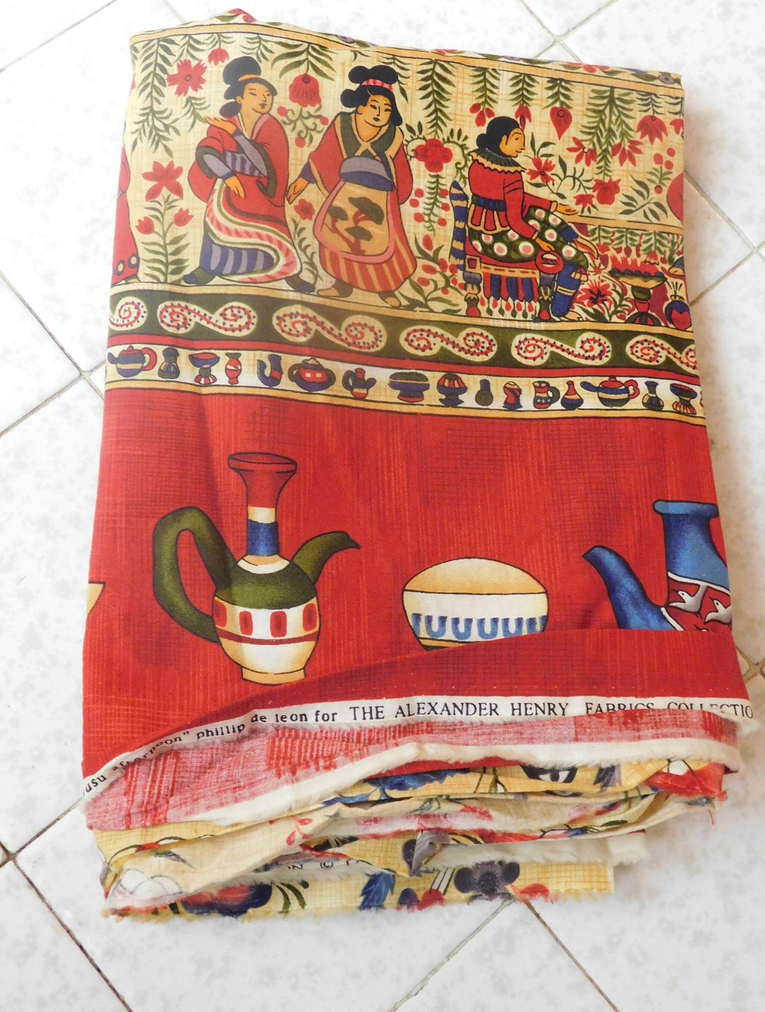 Kyusu Afternoon Phillip De Len for the Alexander Hendry Fabrics ...